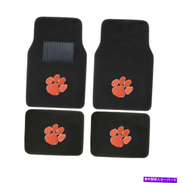 Floor Mat 商品4個カットNCAA Clemson Tigersカートラックロングトックパッケットコロアフィット - オリジナルのタイトルを表示する 新品 4 個セット NCAA Clemson Tigers カートラック フロント...
