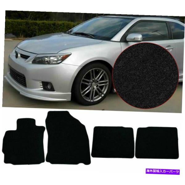 Floor Mat 11-13 SCION TC用バステッドパーツラクトリュートリアリアトロンジットローエット4▲ - オリジナルのタイトルを表示 11-13 Scion TC用カスタムフィットブラックトリムフロントリアナイロンカーペットフ...