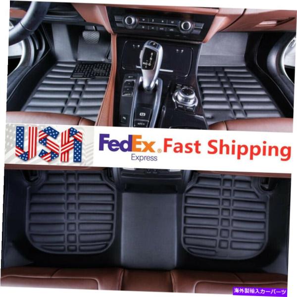 Floor Mat カット日産ローホス2014-2020メーカーロアライセットフロント＆リアライダ県紅水XPE-オリジナルの役職を表示 フィット 日産ローグ 2014-2020 カーフロアマット フロント ＆ リアライナー 防水 XPE- ...