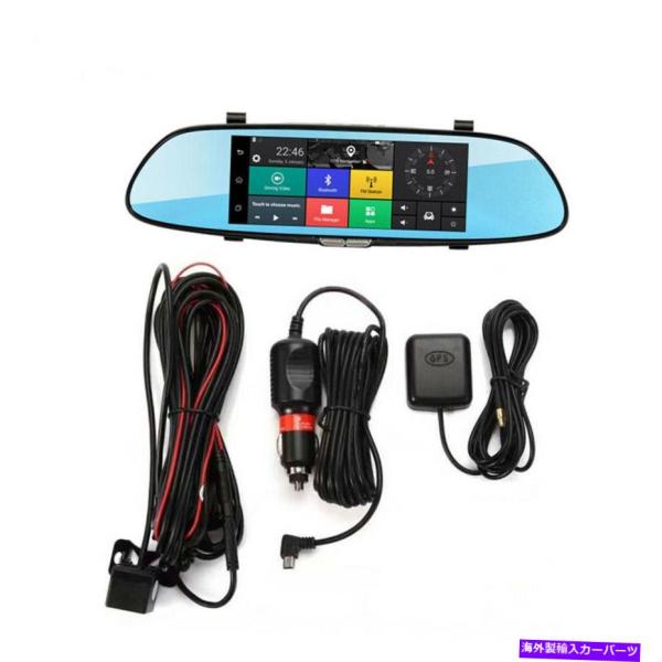 rear view mirror 7 "3GデュアルレンズAndroid Car ReseviewミラーDVRカメラレコーダーユニバーサル12Vアメリカ 7" 3G Dual Lens Android Car Rearview Mirror...