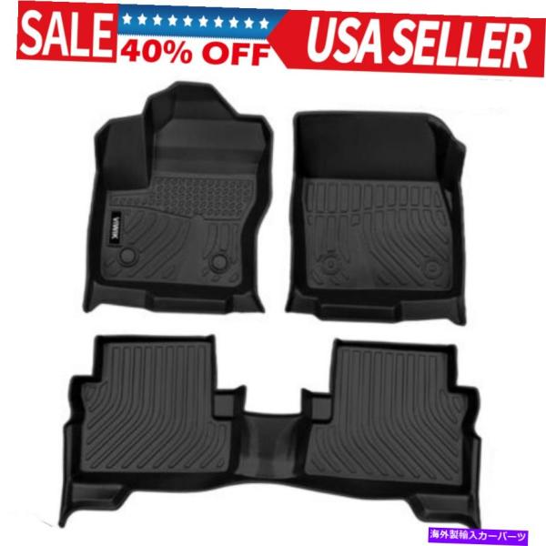 Floor Mat 2013-2019フォードエスケープ新しいフロアマットライナー3D成形Viwik Black US NEW For 2013-2019 Ford Escape New Floor Mats Liner 3D Molded...