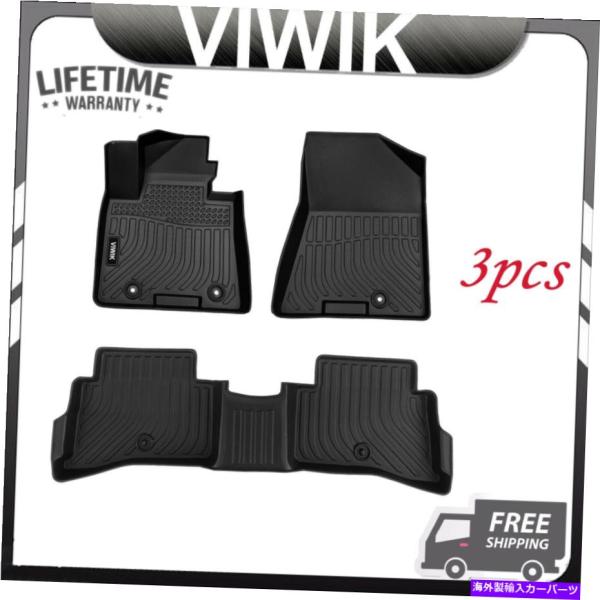 Floor Mat フロアマットライナーTPEゴム防水ブラック17-2021キアスポーツアメリカ Floor Mats Liner TPE Rubber Waterproof Black FOR 17-2021 Kia Sportage US