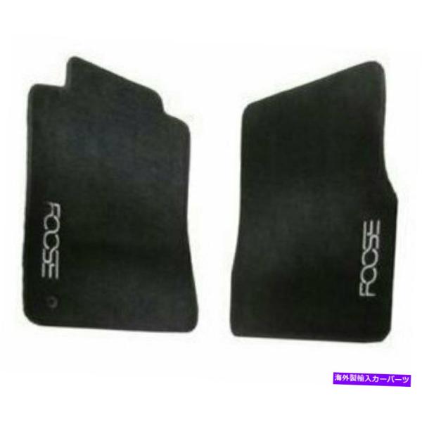 Floor Mat New 2005-2009マスタングフォームブラックフロントフロアマット5006-9518-00 NEW 2005-2009 Mustang Foose Black Front Floor Mats 5006-9518-00