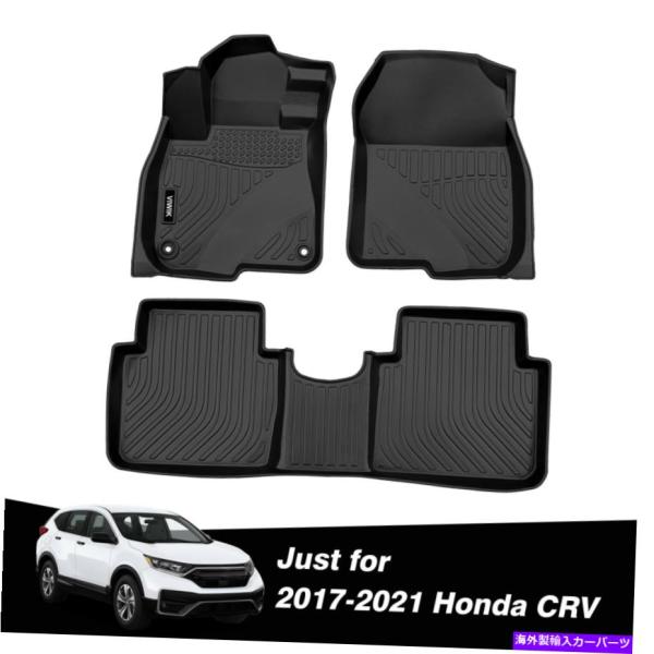 Floor Mat 2017-2021ホンダCRV CR-VユニークTPEフルセットライナーViwikフロアマット Fit for 2017-2021 Honda CRV CR-V Unique TPE Full Set Liners VI...