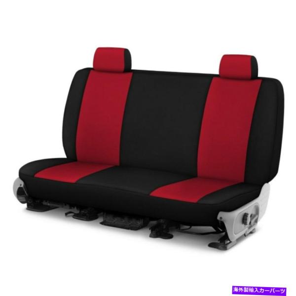 シートカバー FORD F-250 83純正ネオプレン2列赤wブラックカスタムシートカバー For Ford F-250 83 Genuine Neoprene 2nd Row Red w Black Custom Seat Covers