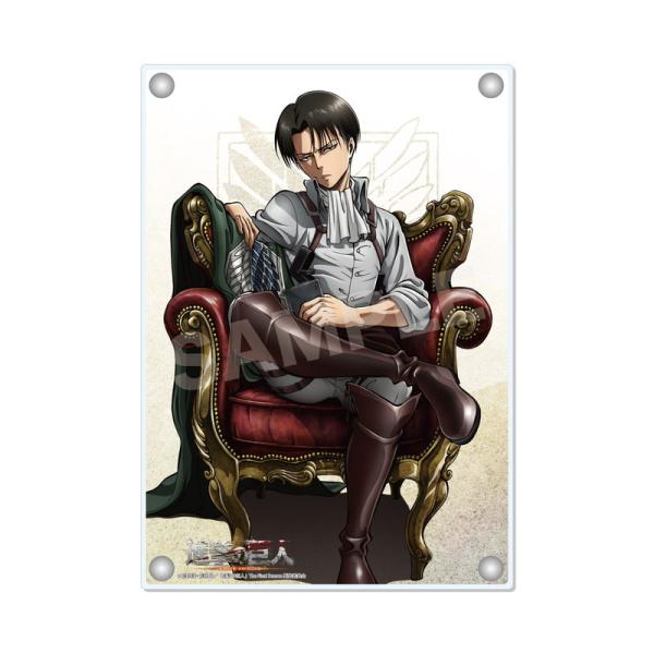 【発売日：2021年08月21日】進撃の巨人より、アクリルボードが登場しました。アクリルがキャラと背景の2枚に分かれています。キャラと背景を併せて飾るもよし、キャラだけを飾るもよし、背景を自分で用意してキャラを飾るもよしなアイテムです。
