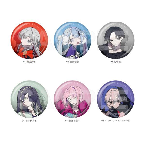 【発売日：2025年10月11日】Project:;COLD CASE MIRAGEより、定番の缶バッジが登場しました。何個でもコレクションしやすいΦ56mmサイズです。