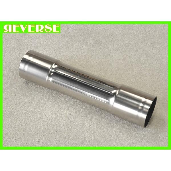 同径 延長ジョイントパイプ外径42.7Φのパイプと外径42.7Φのパイプが差し込めます。全長約200ｍｍですのであと少し伸ばしたい時や、あと少し届かない時にお役に立てると思います。当店ワンオフマフラー製作時に使用している物と同じです。〜サイ...