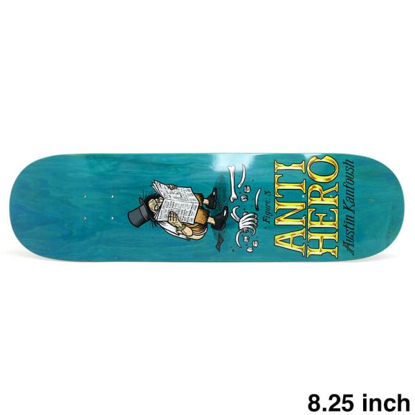 【ANTIHERO / DECK】スケボー・スケートボードの老舗デッキブランド、ANTIHERO（アンチヒーロー）。長さ：81.3cm　/　幅：21.0cmノーズ：18.6cm　/　テール：17.4cmウィールベース：35.7cmコンケーブ...