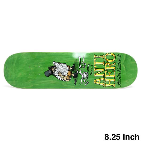 【ANTIHERO / DECK】スケボー・スケートボードの老舗デッキブランド、ANTIHERO（アンチヒーロー）。長さ：81.3cm　/　幅：21.0cmノーズ：18.6cm　/　テール：17.3cmウィールベース：35.7cmコンケーブ...
