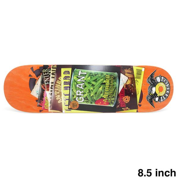 【ANTIHERO / DECK】スケボー・スケートボードの老舗デッキブランド、ANTIHERO（アンチヒーロー）。長さ：81.8cm　/　幅：21.6cmノーズ：18.5cm　/　テール：17.3cmウィールベース：36.0cmコンケーブ...