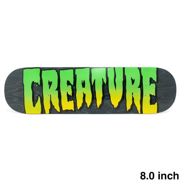 【CREATURE / DECK】スケボー・スケートボードのデッキブランド、CREATURE（クリーチャー）。長さ：80.0cm　/　幅：20.4cmノーズ：17.7cm　/　テール：17.0cmウィールベース：35.3cmコンケーブ：中　...