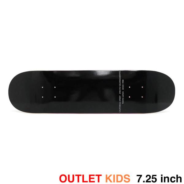 【OUTLET】ねじれが生じています。こちらの商品はアウトレット特価品の為、ノークレームノーリターンでご了承頂ける方のみご購入下さい。【CALIFORNIA STREET / KIDS DECK / SIMPLE BLACK 7.25】19...