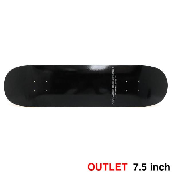 【OUTLET】ねじれが生じています。こちらの商品はアウトレット特価品の為、ノークレームノーリターンでご了承頂ける方のみご購入下さい。【CALIFORNIA STREET / DECK / SIMPLE BLACK 7.5】1988年創業、...