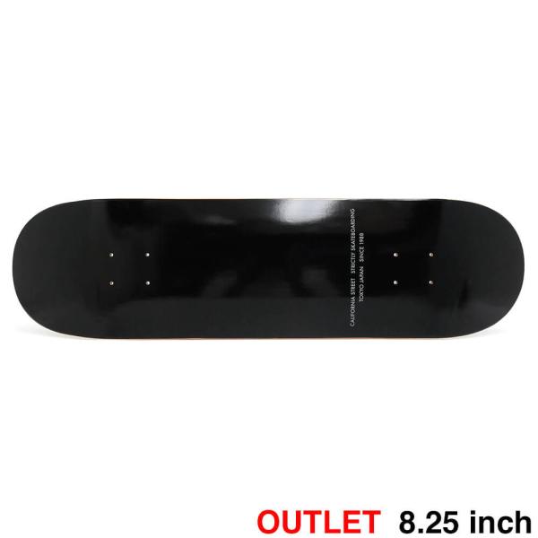 【OUTLET】ねじれが生じています。こちらの商品はアウトレット特価品の為、ノークレームノーリターンでご了承頂ける方のみご購入下さい。【CALIFORNIA STREET / DECK / SIMPLE BLACK 8.25】1988年創業...