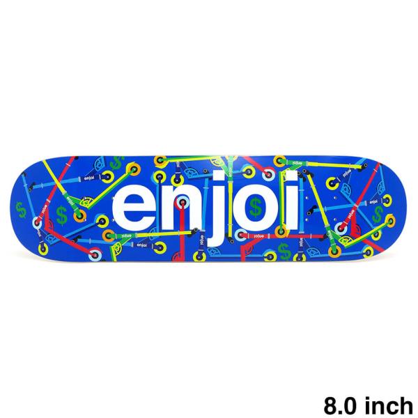 【ENJOI / DECK】スケボー・スケートボードのデッキブランド、ENJOI（エンジョイ）。長さ：80.5cm　/　幅：20.4cmノーズ：17.8cm　/　テール：16.9cmウィールベース：35.7cmコンケーブ：中　/　キック：中...