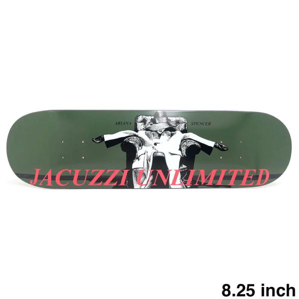 【JACUZZI / DECK】LOUIE BARLETTA が手掛けるスケボー・スケートボードのデッキブランド、JACUZZI（ジャグジー）。長さ：81.7cm　/　幅：21.0cmノーズ：18.5cm　/　テール：17.5cmウィールベ...