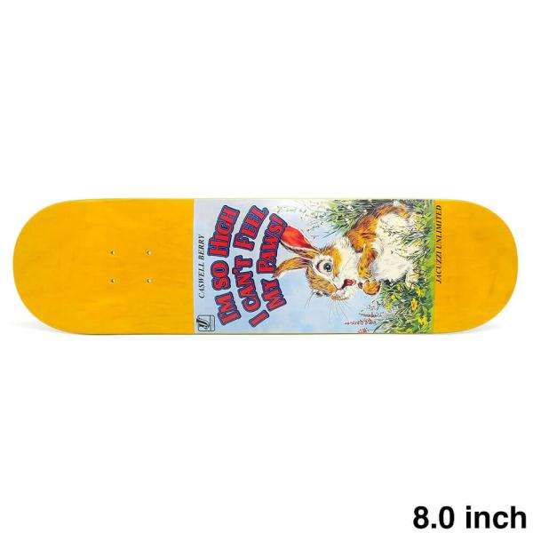 【JACUZZI / DECK】LOUIE BARLETTA が手掛けるスケボー・スケートボードのデッキブランド、JACUZZI（ジャグジー）。長さ：80.6cm　/　幅：20.4cmノーズ：18.3cm　/　テール：17.1cmウィールベ...