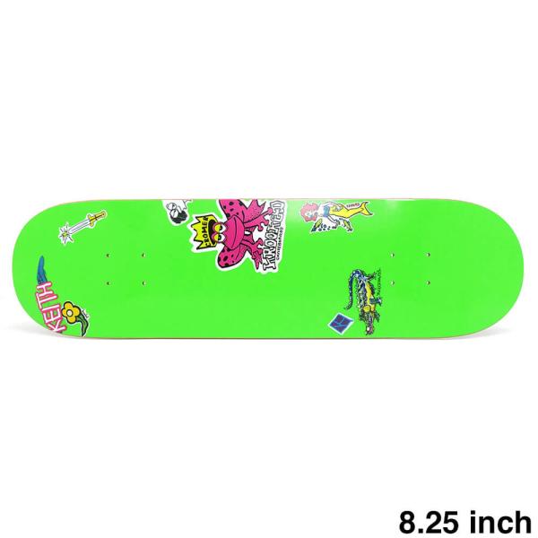 【KROOKED / DECK】MARK GONZALES が手掛けるスケボー・スケートボードのデッキブランド、KROOKED（クルキッド）。長さ：81.7cm　/　幅：21.0cmノーズ：18.2cm　/　テール：17.4cmウィールベー...