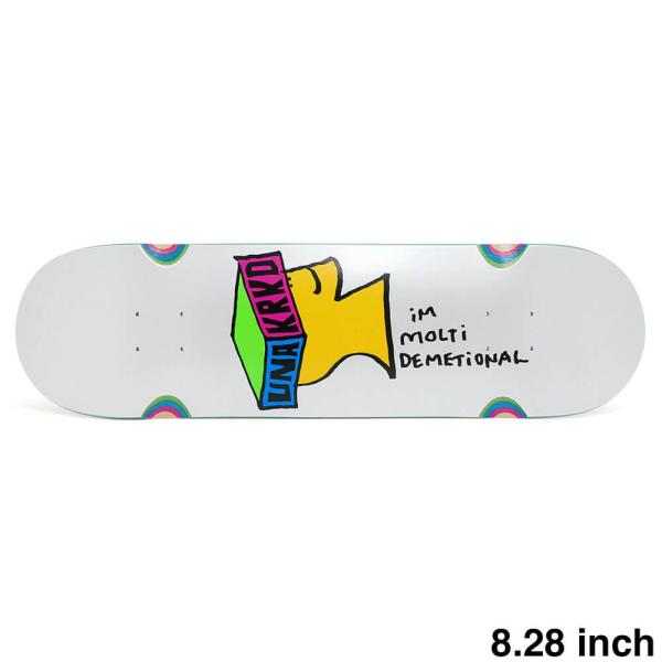 【KROOKED / DECK】MARK GONZALES が手掛けるスケボー・スケートボードのデッキブランド、KROOKED（クルキッド）。長さ：80.5cm　/　幅：21.0cmノーズ：18.0cm　/　テール：17.0cmウィールベー...