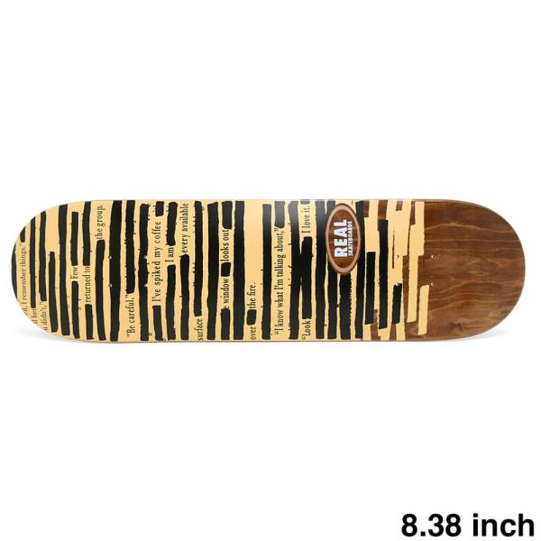 【REAL / DECK】サンフランシスコ発信のスケボー・スケートボードの老舗デッキブランド、REAL（リアル）。長さ：81.8cm　/　幅：21.2cmノーズ：18.4cm　/　テール：17.2cmウィールベース：36.3cmコンケーブ：...