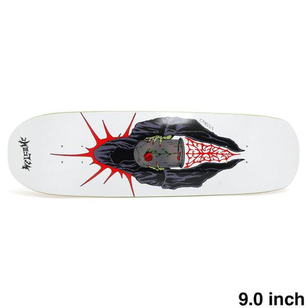 【WELCOME / DECK】スケボー・スケートボードのデッキブランド、WELCOME（ウェルカム）。長さ：82.5cm　/　幅：22.9cmノーズ：18.4cm　/　テール：17.1cmウィールベース：37.0cmコンケーブ：中　/　キ...