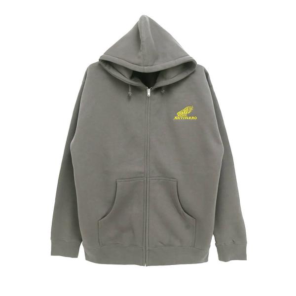 【ANTIHERO / HOOD】スケボー・スケートボードの老舗デッキブランド、ANTIHERO（アンチヒーロー）のジップアップパーカーです。左胸に刺繍ロゴが施されています。【素材】コットン 70%、ポリエステル 30%。【サイズ】M：着丈...