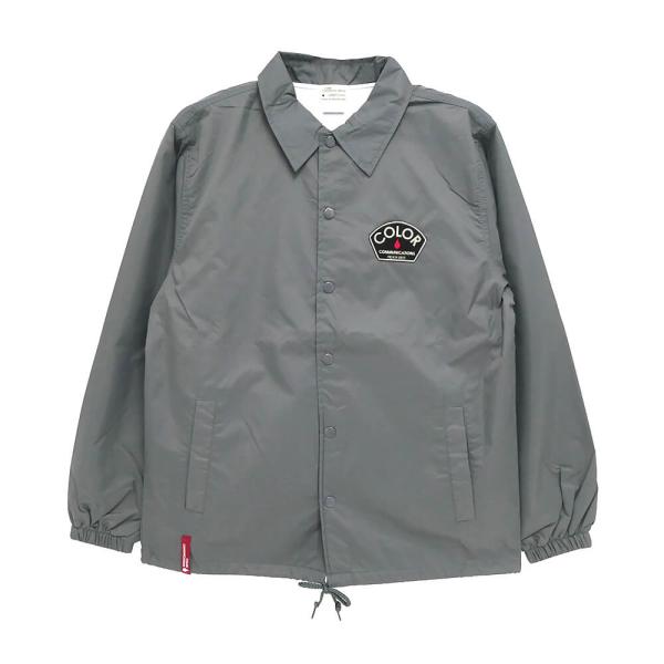【COLOR COMMUNICATIONS / JACKET】スケボー・スケートボードのドメスティックアパレルブランド、COLOR COMMUNICATIONS（カラーコミュニケーションズ）のジャケットです。裏地がある定番タイプのコーチジャ...