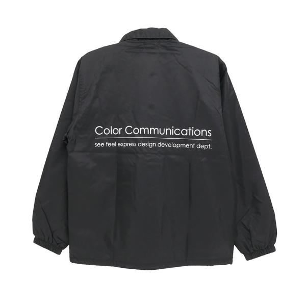 【COLOR COMMUNICATIONS / JACKET】スケボー・スケートボードのドメスティックアパレルブランド、COLOR COMMUNICATIONS（カラーコミュニケーションズ）のジャケットです。裏地がある定番タイプのコーチジャ...