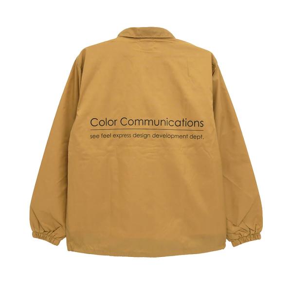 【COLOR COMMUNICATIONS / JACKET】スケボー・スケートボードのドメスティックアパレルブランド、COLOR COMMUNICATIONS（カラーコミュニケーションズ）のジャケットです。裏地がある定番タイプのコーチジャ...