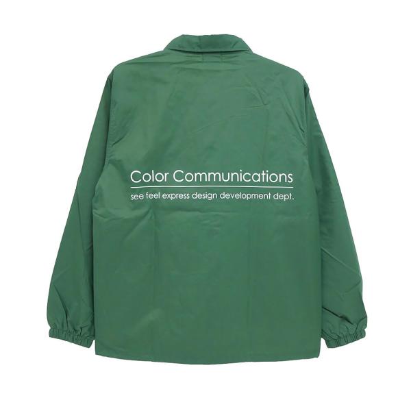 【COLOR COMMUNICATIONS / JACKET】スケボー・スケートボードのドメスティックアパレルブランド、COLOR COMMUNICATIONS（カラーコミュニケーションズ）のジャケットです。裏地がある定番タイプのコーチジャ...