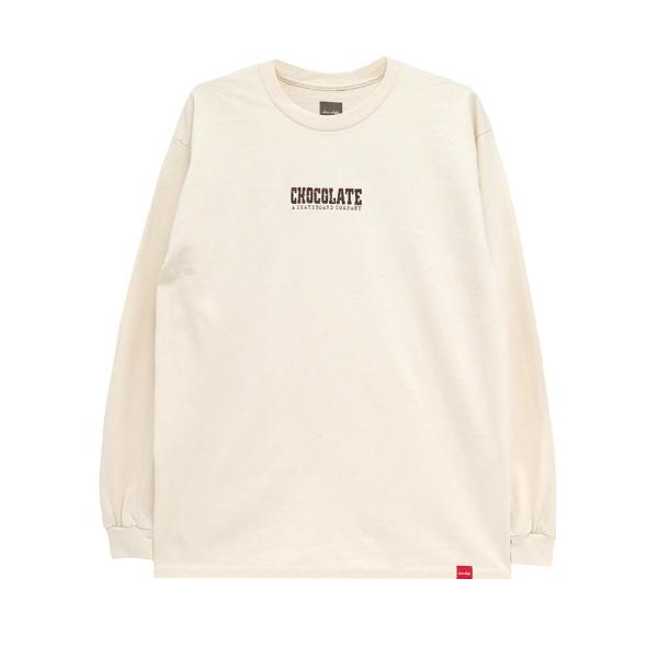 【CHOCOLATE / LONG SLEEVE T-SHIRTS】スケボー・スケートボードのデッキブランド、CHOCOLATE（チョコレート）の長袖Tシャツです。フロントプリント、左裾にブランドタグが施されています。【素材】コットン 80...