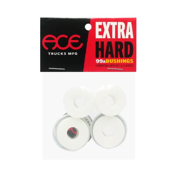 【ACE / BUSHING】スケボー・スケートボードのトラックブランド、ACE（エース）トラックのブッシュセットです。HI 専用、CLASSIC、AF1 の両方に装着可能 。トップ：99A / 12mmボトム：99A / 14mm*製品の...