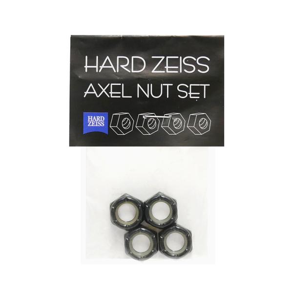 【HARDZEISS / AXLE NUT】スケボー・スケートボードのドメスティックハードウェアブランド、HARDZEISS（ハードツアイス）のアクセルナットです。潰れて取れなくなる前に、こまめな取り替えをお勧めします。トラック2台分、4個...
