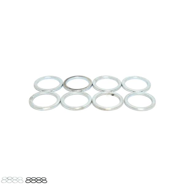 【TRUCK PARTS / WASHER RING】ずれを防ぎウィールの回転力をより効率化させ、ベアリング横軸の負荷を軽減します。ウィールの左右から挟む様に装着して下さい。トラック2台分、8個1セット。