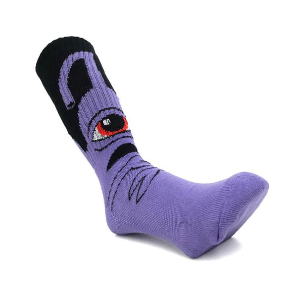 【TOY MACHINE / SOCKS】ED TEMPLETONが手掛けるスケボー・スケートボードのデッキブランド、TOY MACHINE（トイマシーン）のスネ丈ソックスです。両足同じグラフィックとなります。【素材】コットン、スパンデック...