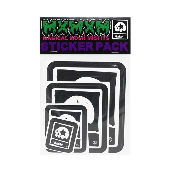 【MAGICAL MOSH MISFITS / STICKER PACK】スケボー・スケートボードのドメスティックアパレルブランド、MAGICAL MOSH MISFITS（マジカルモッシュミスフィッツ）。大小様々、7枚入りステッカーパック...