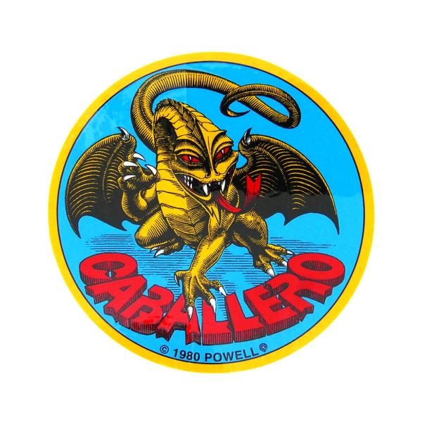 【POWELL PERALTA / STICKER】スケボー・スケートボードの老舗デッキブランド、POWELL PERALTA（パウエルペラルタ）のステッカーです。STEVE CABALLERO モデルのグラフィック。サイズ：直径 約9cm...