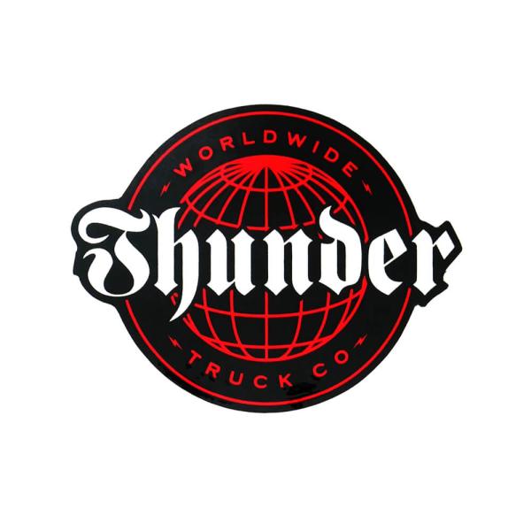 【THUNDER / STICKER】スケボー・スケートボードのトラックブランド、THUNDER（サンダー）のステッカーです。サイズ：約10cm x 8cm*商品によって多少の誤差がある事をご了承下さい。*当店舗に掲載の写真・文章の無断転載...