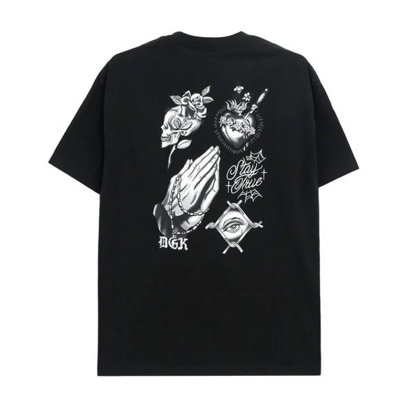 【DGK / T-SHIRTS】STEVIE WILLIAMS が手掛けるスケボー・スケートボードのデッキブランド、DGK（DIRTY GHETTO KIDS）のTシャツです。左胸プリント、バックプリントが施されています。【サイズ】L：着丈...