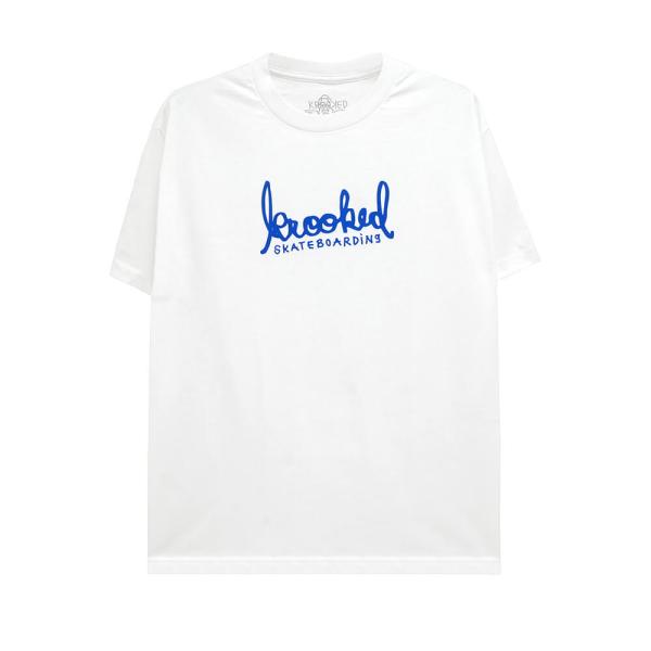 【KROOKED / T-SHIRTS】MARK GONZALES が手掛けるスケボー・スケートボードのデッキブランド、KROOKED（クルキッド）のTシャツです。フロントプリントが施されています。【素材】コットン 100%。【サイズ】L：...