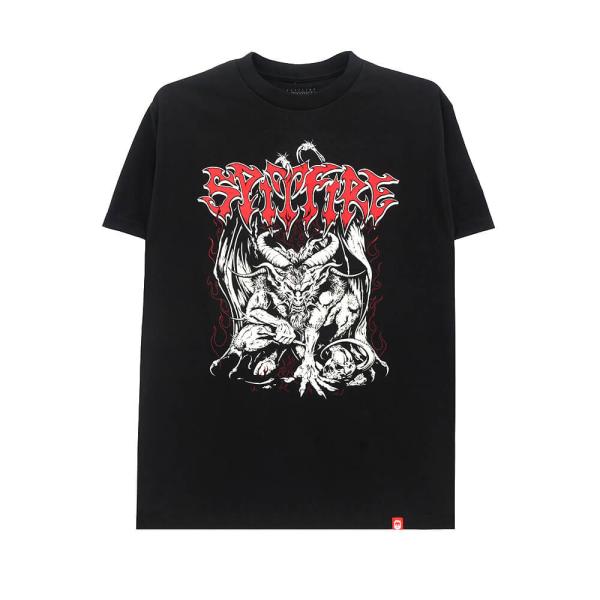 【SPITFIRE / T-SHIRTS】スケボー・スケートボードのウィールブランド、SPITFIRE（スピットファイヤー）のTシャツです。フロントプリント、左裾にブランドタグが施されています。【素材】コットン 100%。【サイズ】M：着丈...
