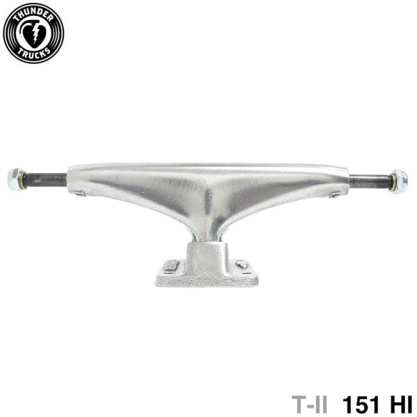 【THUNDER / TRUCK】スケボー・スケートボードのトラックブランド、THUNDER（サンダー）。サンダー定評のクイックターン・ジオメトリーをベースからリマスターした新型トラック「T-II」。新しい高さとデザインは究極のレスポンスと...