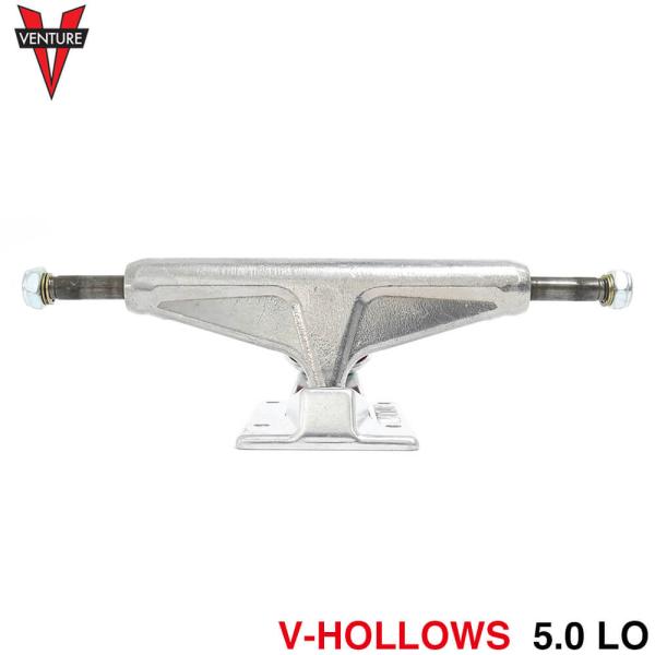 【VENTURE / TRUCK / V-HOLLOWS】スケボー・スケートボードのトラックブランド、VENTURE（ベンチャー）。空洞シャフト、空洞キングピン、軽量化ベースプレートを採用。重量の軽量化にこだわった超軽量モデル。2個1セット...