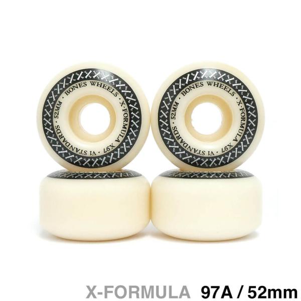 【BONES / WHEEL / X-FORMULA】スケボー・スケートボードのウィールブランド、BONES（ボーンズ）。X-Formula は BONES WHEELS ファクトリーから生まれた革新的なウィールで、荒れた路面でもソフトウィ...