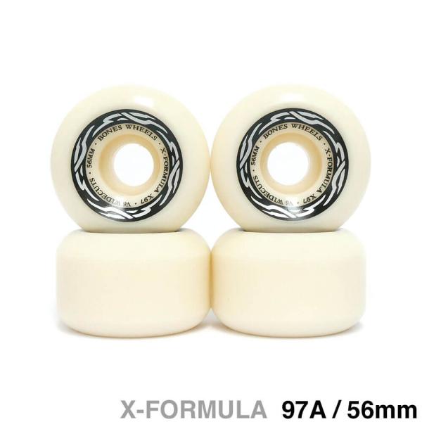 【BONES / WHEEL / X-FORMULA】スケボー・スケートボードのウィールブランド、BONES（ボーンズ）。X-Formula は BONES WHEELS ファクトリーから生まれた革新的なウィールで、荒れた路面でもソフトウィ...