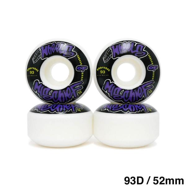 【LOOP HOLE / WHEEL】サンフランシスコ発信のスケボー・スケートボードのウィールブランド、 LOOP HOLE（ループホール）。- 93 DUROMETER -レッジやパワースライドのための滑走性は確保しつつ、荒れた路面でも滑...