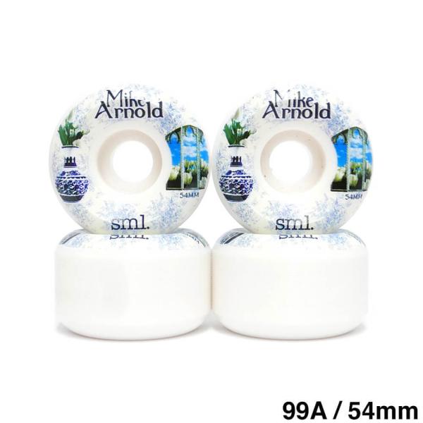 【SMALL / WHEEL】スケボー・スケートボードのウィールブランド、SML. WHEEL（スモール）。4個1セット（スケートボード1台分）幅：34mm硬さ：99A / OG FORMULAシェイプ：V-CUT※製造上の過程によるウレタ...