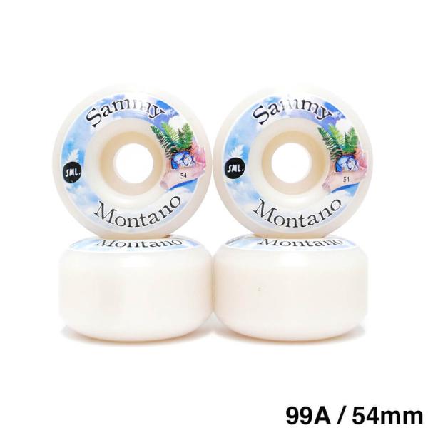 【SMALL / WHEEL】スケボー・スケートボードのウィールブランド、SML. WHEEL（スモール）。4個1セット（スケートボード1台分）幅：34mm硬さ：99A / AG FORMULAシェイプ：OG WIDE※製造上の過程によるウ...