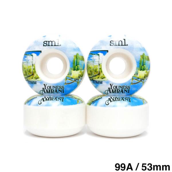 【SMALL / WHEEL】スケボー・スケートボードのウィールブランド、SML. WHEEL（スモール）。4個1セット（スケートボード1台分）幅：33mm硬さ：99A / OG FORMULAシェイプ：OG WIDE※製造上の過程によるウ...